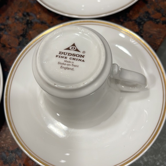 Dudson | Kitchen | Dodson Fine Porcelain China Four Cups And Saucers ...